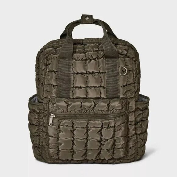 wild fable | Bags | New With Defect Wild Fable Square Backpack In Green ...